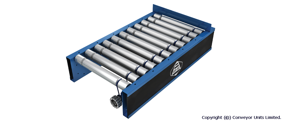 Painted Steel Fixed End Stop - Conveyor Units Ltd