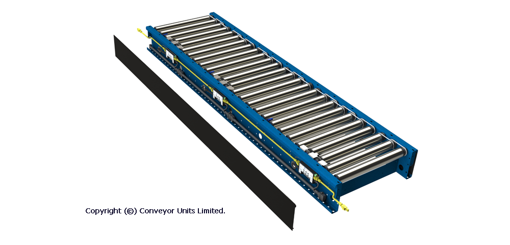Painted Steel 24V DC Powered Conveyor - Transport & Zero Line Pressure ...