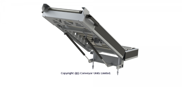 Painted Steel 24V DC Powered Conveyor - Lift Up Gates - Zero Line ...
