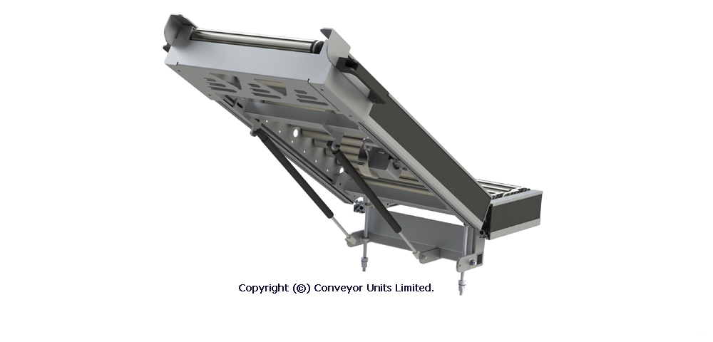 Painted Steel 24V DC Powered Conveyor - Lift Up Gates - Zero Line ...